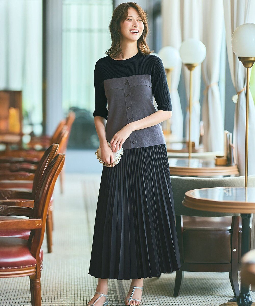 【UVカット・アンチピリング・洗える】ウーステッドエステル プリーツスカート / ANY SIS | ファッション通販 【公式通販】オンワード・クローゼット