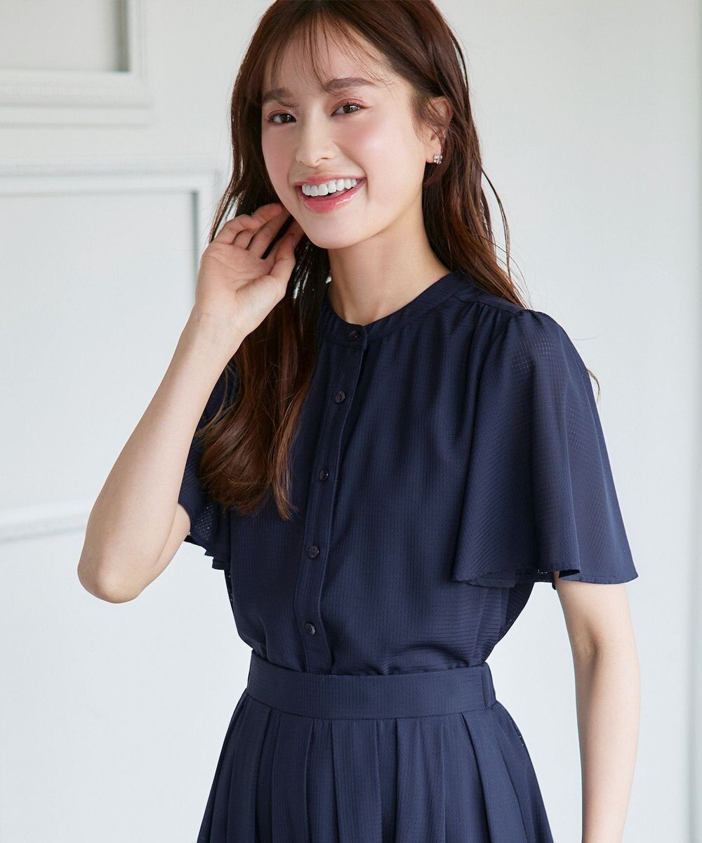 【セットアップ対応・洗える】シアーチェックブラウス / Tiaclasse L | ファッション通販 【公式通販】オンワード・クローゼット