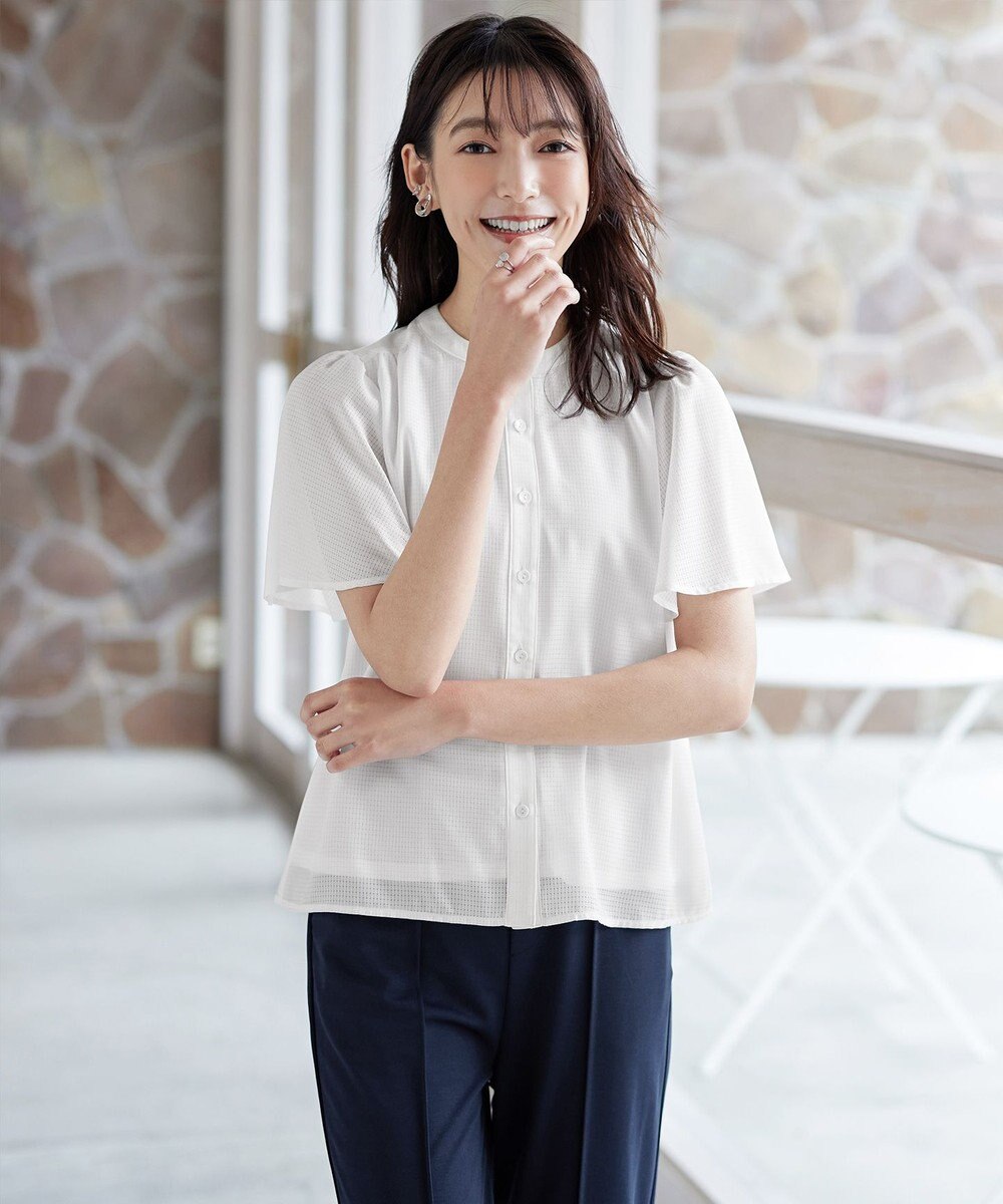 【セットアップ対応・洗える】シアーチェックブラウス / Tiaclasse L | ファッション通販 【公式通販】オンワード・クローゼット