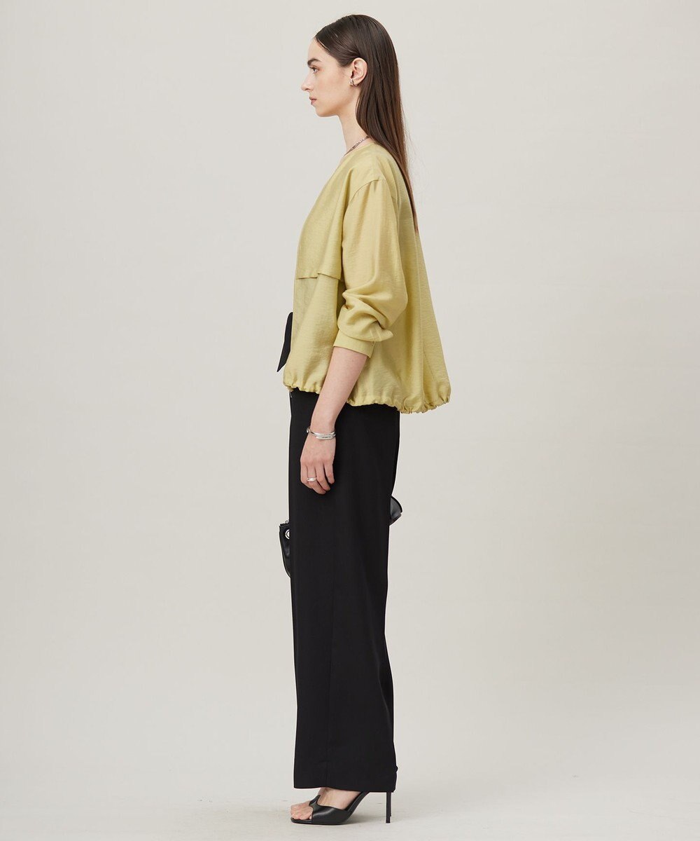 【UVケア・接触冷感・速乾・防シワ・洗える】 FluidBackSatin デザインワイドパンツ / ICB L | ファッション通販 【公式通販】オンワード・クローゼット