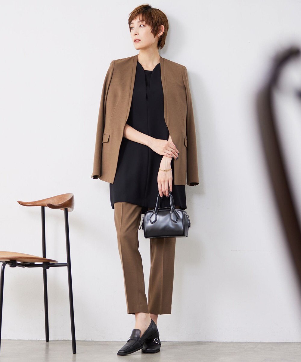 【UVケア・洗える】ウール2WAYストレッチ ノーカラージャケット / ICB L | ファッション通販 【公式通販】オンワード・クローゼット