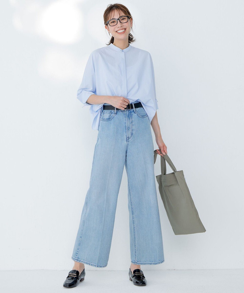 【接触冷感・UVカット・洗える】ヴィンテージスパンブロード バンドカラーシャツ / ICB L | ファッション通販 【公式通販】オンワード・クローゼット