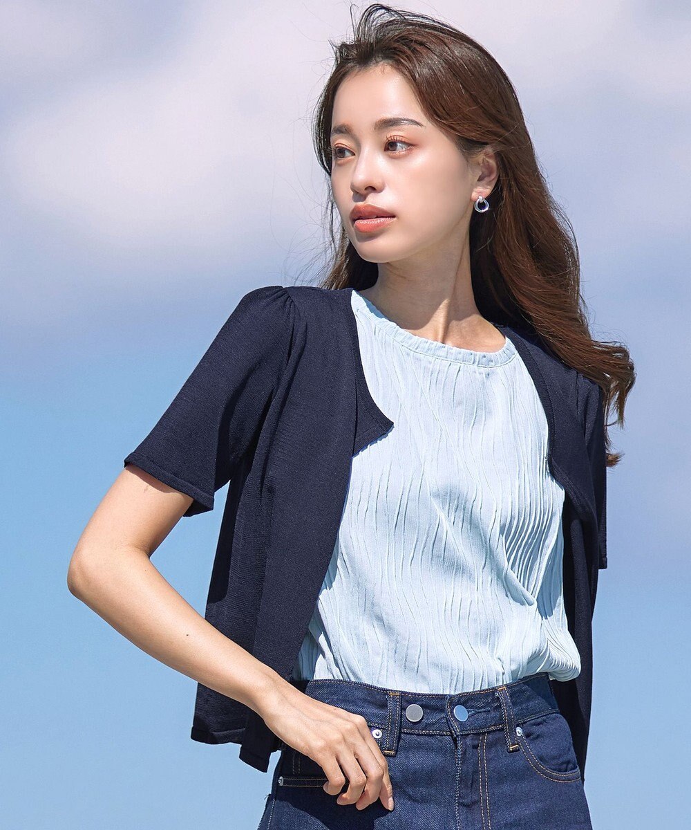 【新色追加・洗える・UVケア・接触冷感】サマーニット半袖カーディガン / Tiaclasse L | ファッション通販 【公式通販】オンワード・クローゼット