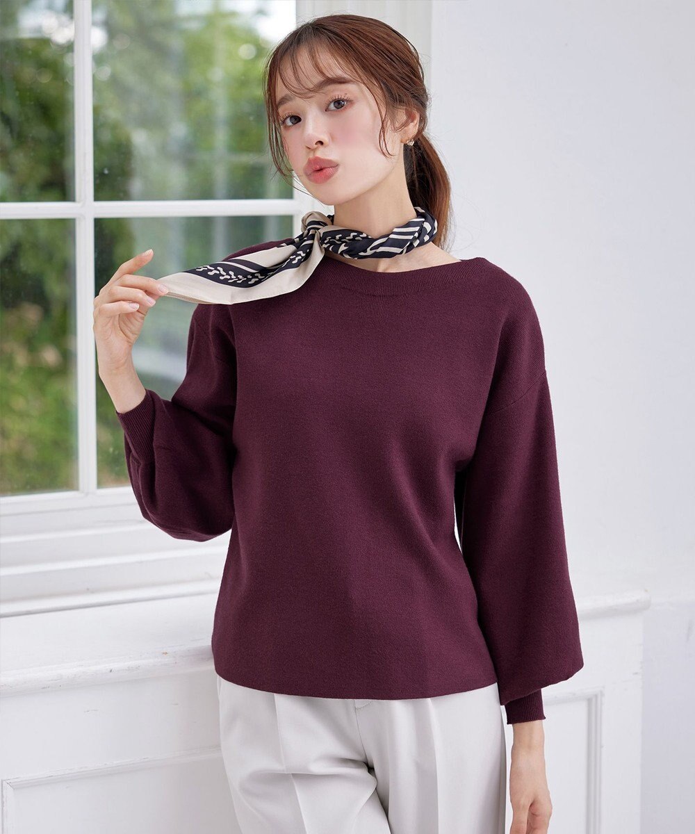 【安田美沙子さん着用・新色追加・洗える】ボリュームパフスリーブニット / Tiaclasse L | ファッション通販 【公式通販】オンワード・クローゼット