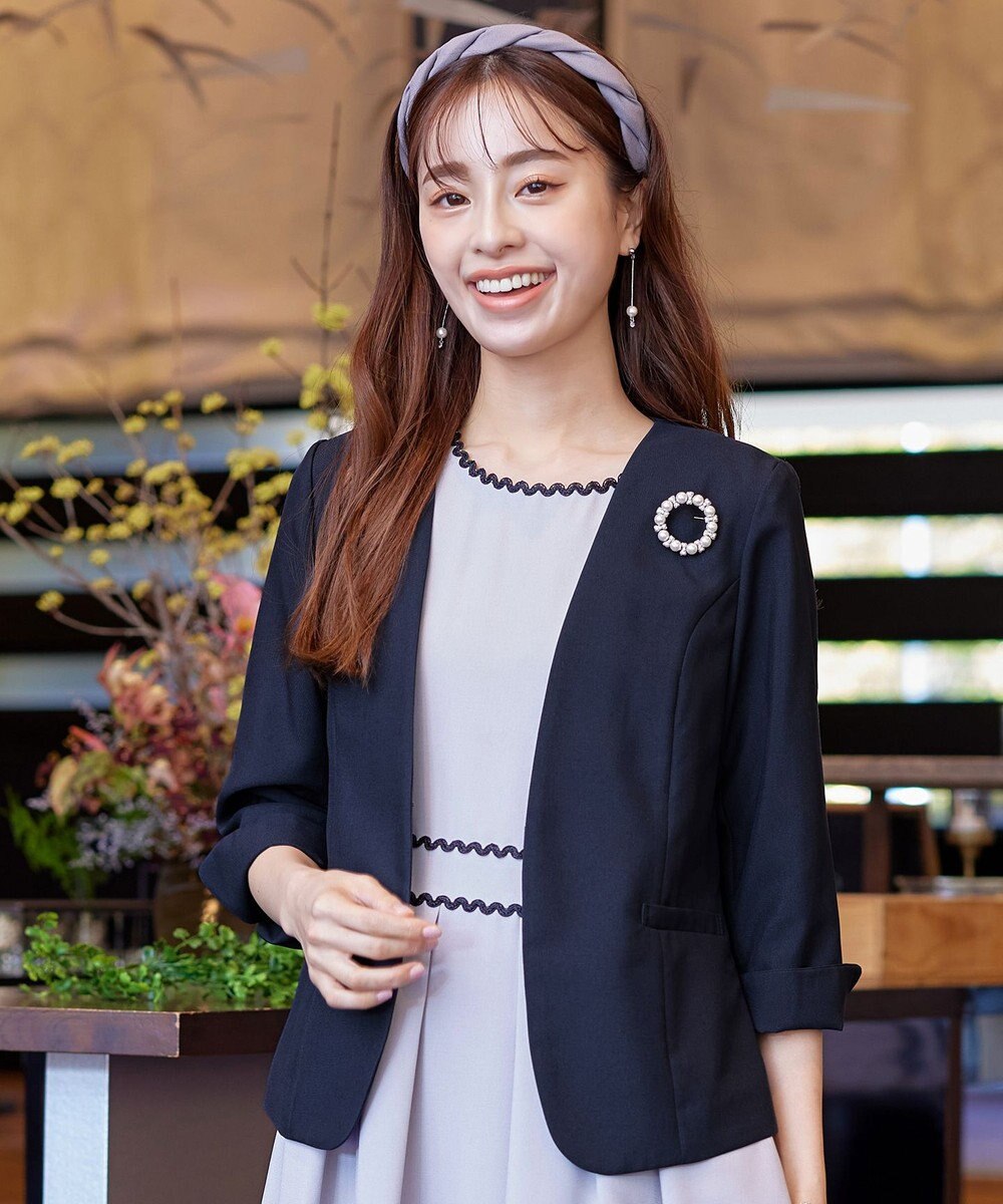 【吸水速乾・接触冷感・UVケア・防シワ・洗える】カチオンカラーレスジャケット / Tiaclasse L | ファッション通販 【公式通販】オンワード・クローゼット