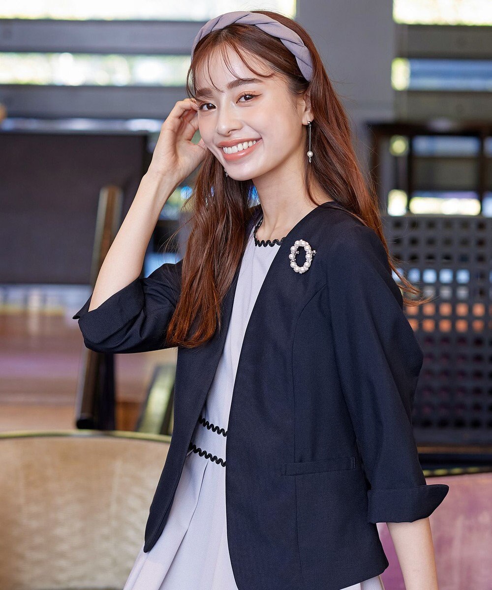 【吸水速乾・接触冷感・UVケア・防シワ・洗える】カチオンカラーレスジャケット / Tiaclasse L | ファッション通販 【公式通販】オンワード・クローゼット