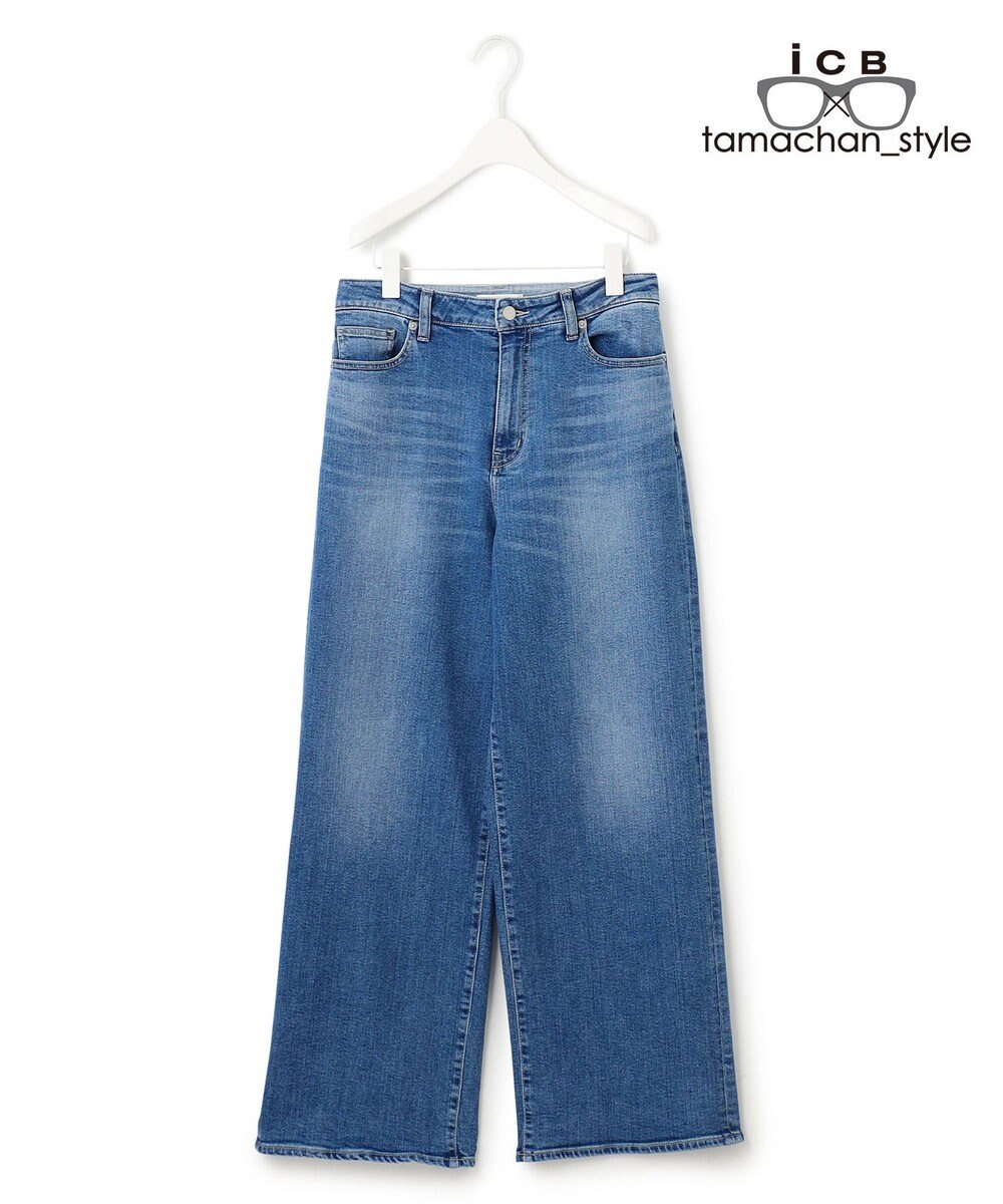【ICB×tamachan_style コラボ】スタイルアップ ワイドデニム / ICB L | ファッション通販 【公式通販】オンワード・クローゼット