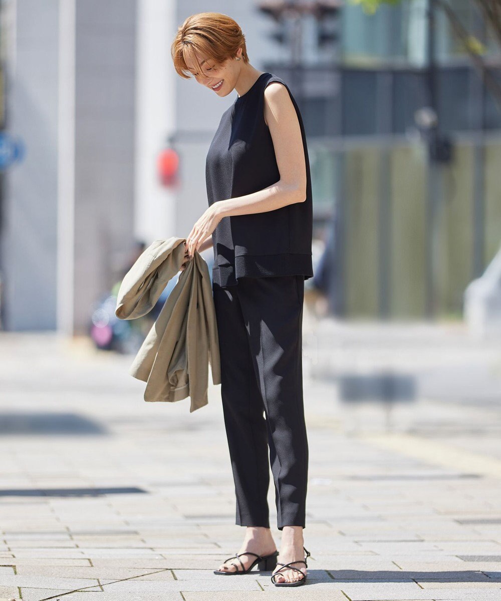 【接触冷感・UVケア・速乾・洗える】FluidBackSatin ドロストパンツ / ICB L | ファッション通販 【公式通販】オンワード・クローゼット