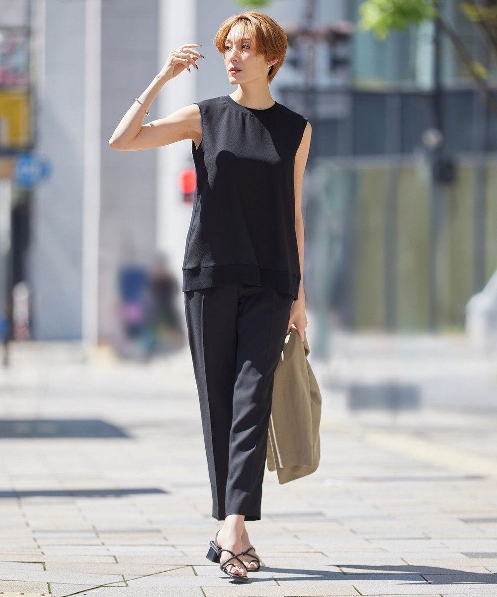 【接触冷感・UVケア・速乾・洗える】FluidBackSatin ドロストパンツ / ICB L | ファッション通販 【公式通販】オンワード・クローゼット