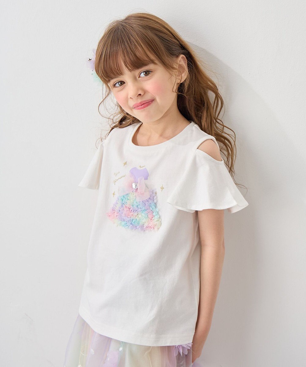 接触冷感 しろくま オフショルダー Tシャツ / any FAM KIDS | ファッション通販 【公式通販】オンワード・クローゼット