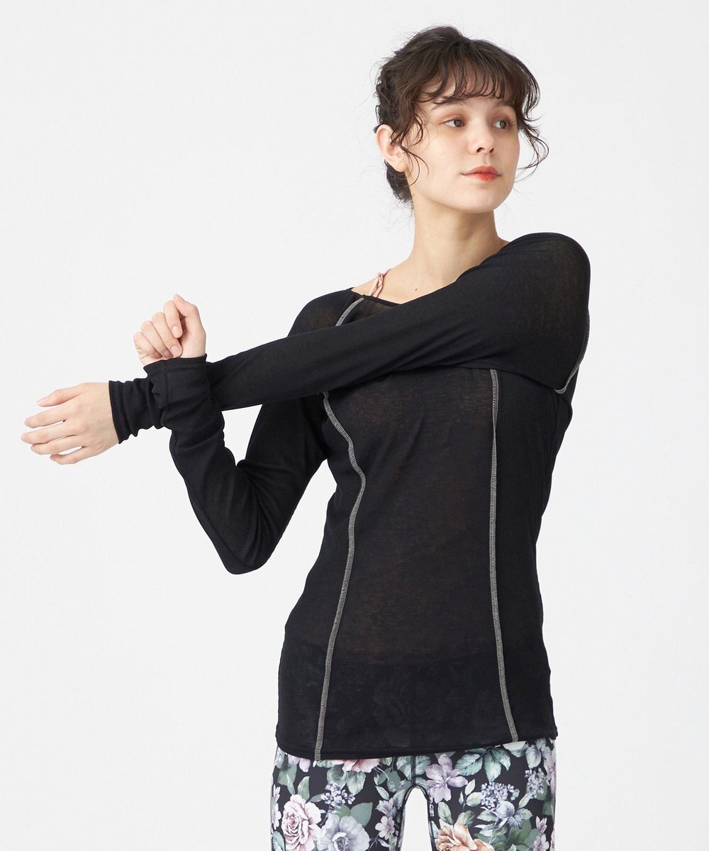 【市場】【チャコット 公式通販 公式(chacott)】シアーテレコロングスリーブTシャツ：Chacott