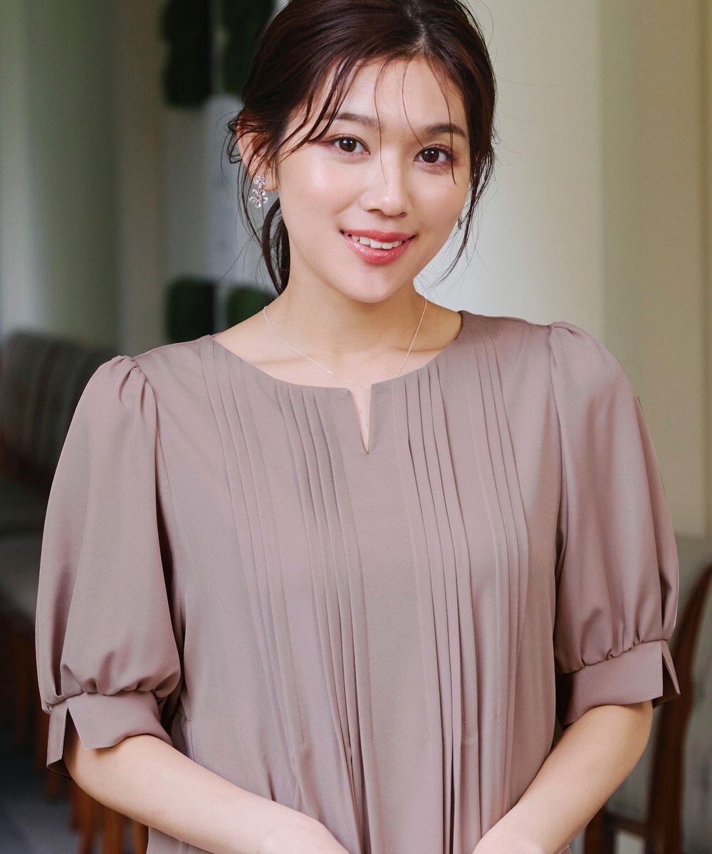 【洗える】ボリュームパフスリーブピンタックワンピース / Tiaclasse L | ファッション通販 【公式通販】オンワード・クローゼット