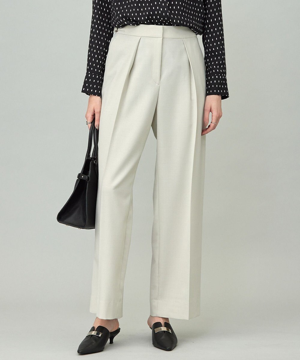 【UVカット・洗える】ウール2WAYストレッチ ワイドパンツ / ICB L | ファッション通販 【公式通販】オンワード・クローゼット