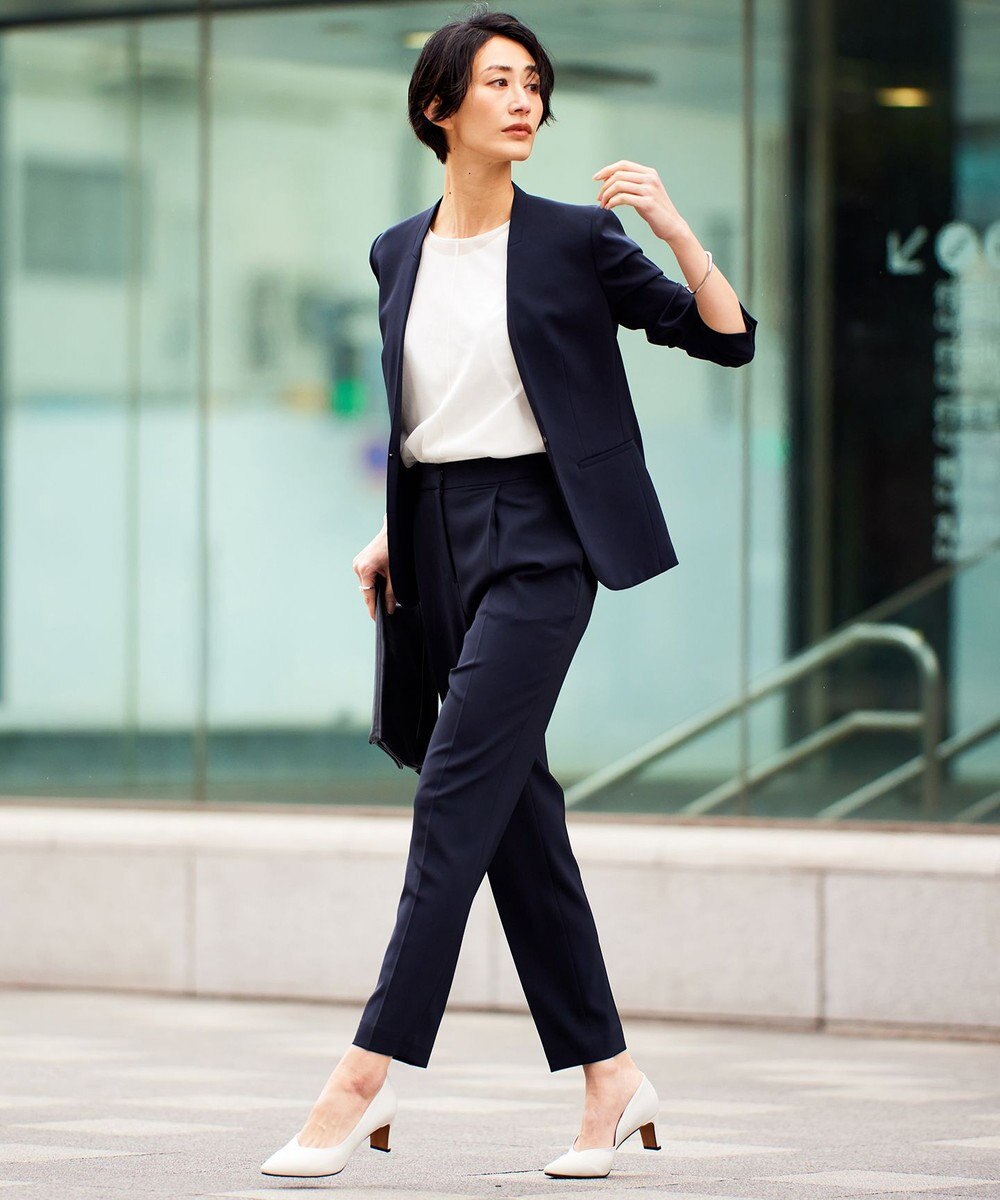 【CLASSY.1月号掲載・UVカット・防シワ・速乾・洗える】Fiedテーパードパンツ / ICB | ファッション通販 【公式通販】オンワード・クローゼット