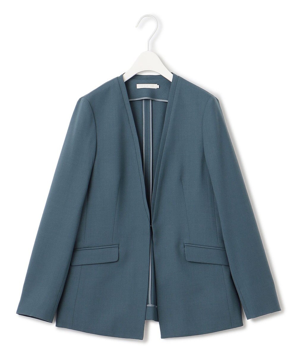 【UVケア・洗える】ウール2WAYストレッチ ノーカラージャケット / ICB L | ファッション通販 【公式通販】オンワード・クローゼット