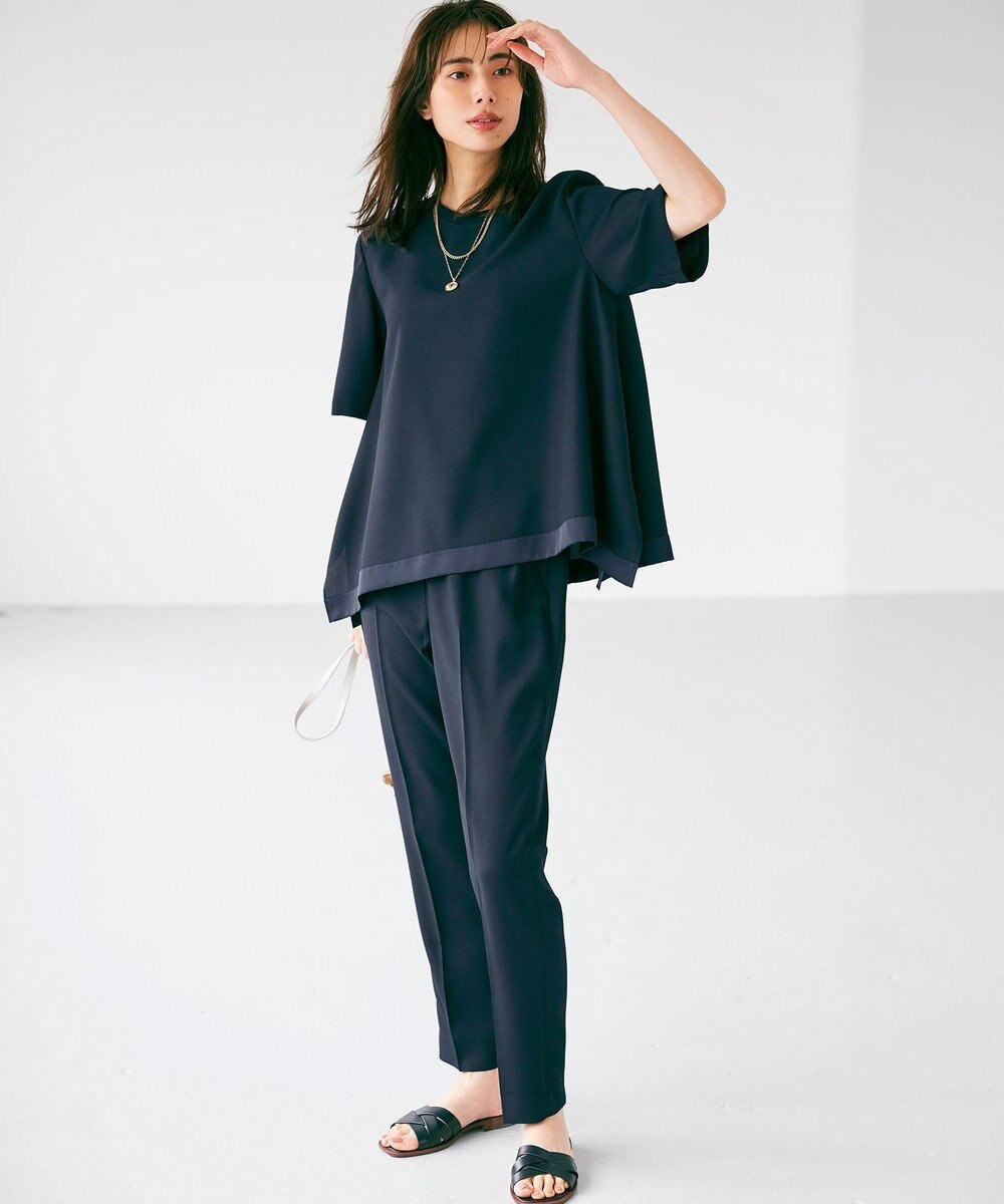 【接触冷感・UVケア・速乾・洗える】FluidBackSatin ドロストパンツ / ICB L | ファッション通販 【公式通販】オンワード・クローゼット