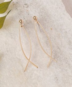 【K14GF】クロスラインスマートイヤリング / Phoebe | ファッション通販 【公式通販】オンワード・クローゼット