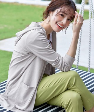 【UVケア・接触冷感】“やみつき”パーカーカットソーカーデ / Tiaclasse L | ファッション通販 【公式通販】オンワード・クローゼット
