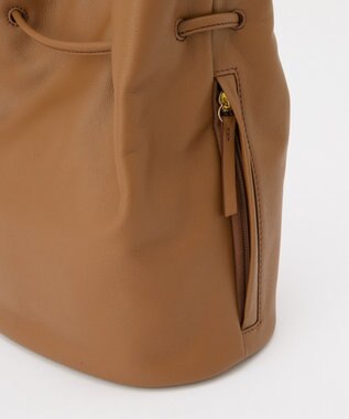 レザー巾着バケットバッグ(CE-1614) / russet | ファッション通販