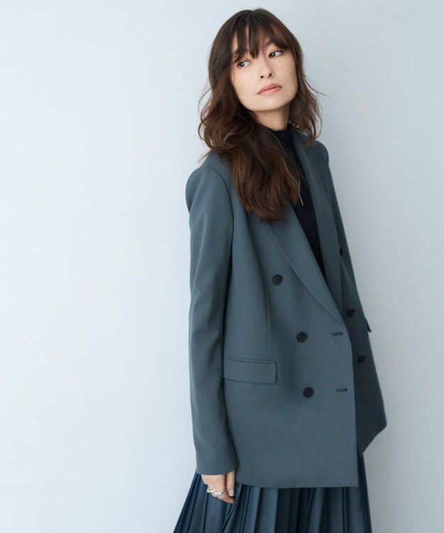 【洗える】ウール2WAYストレッチ ダブルブレストジャケット / ICB | ファッション通販 【公式通販】オンワード・クローゼット