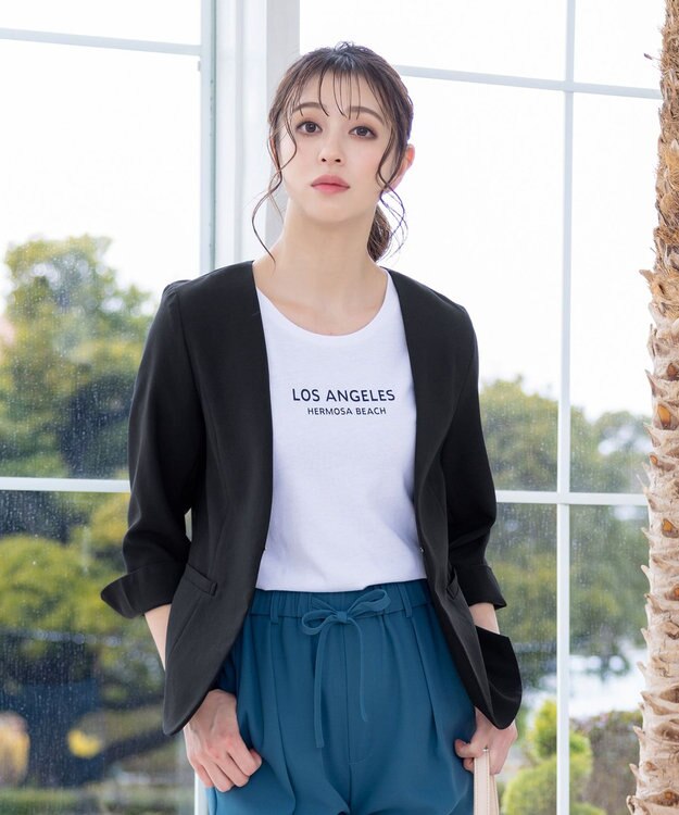 【給水速乾・接触冷感・UVケア・防シワ・洗える】カチオンカラーレスジャケット / Tiaclasse L | ファッション通販 【公式通販】オンワード・クローゼット